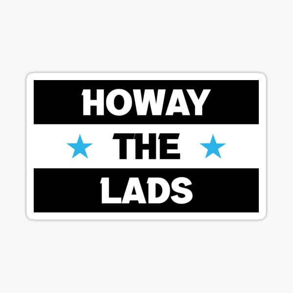 "Howay The Lads" Sticker for Sale by Footmagz | Redbubble