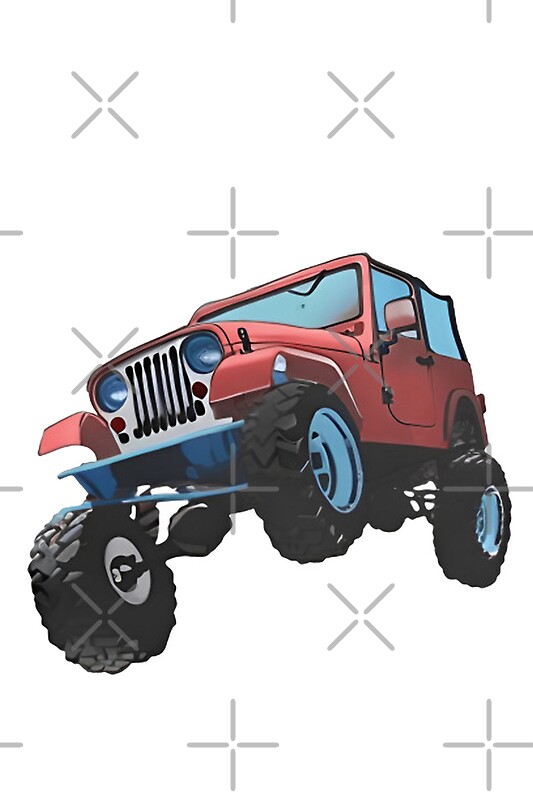 "Red Original Jeep flex diecut sticker" by bensclassicstuf | Redbubble