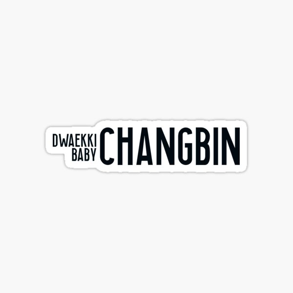 "Stray Kids FAM Changbin Name Lyrics - Black " Sticker for Sale by ...