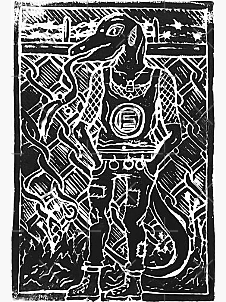 "Equality Lizard Linocut Print" Sticker for Sale by Soaked-N-Bleach ...