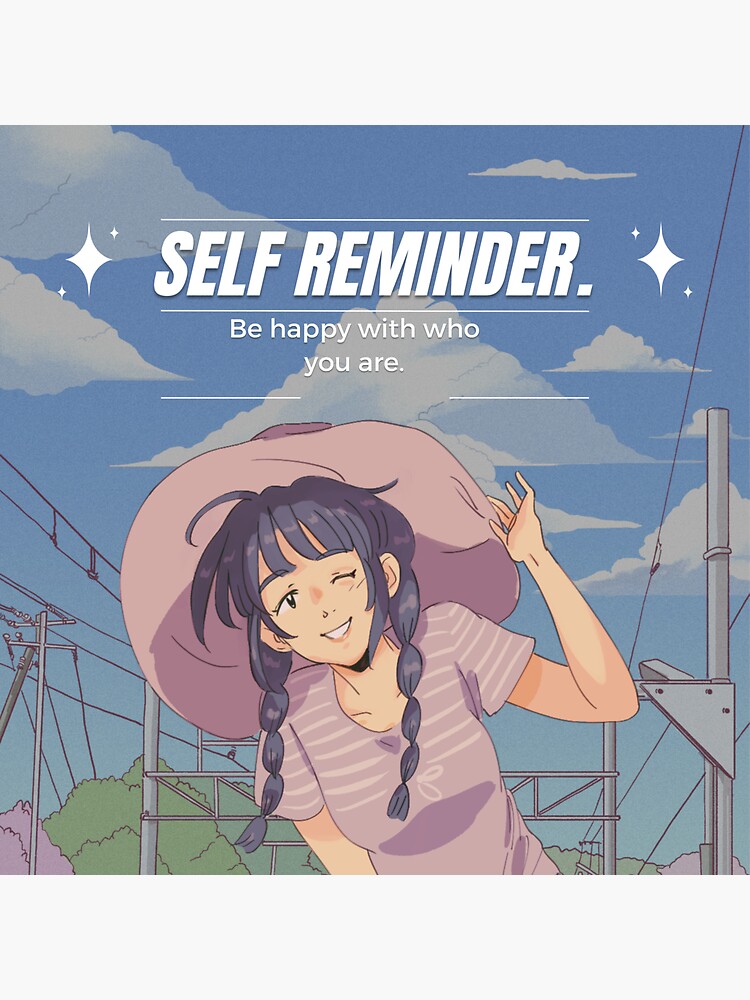 "Self Reminder" Sticker for Sale by maxdesignex | Redbubble