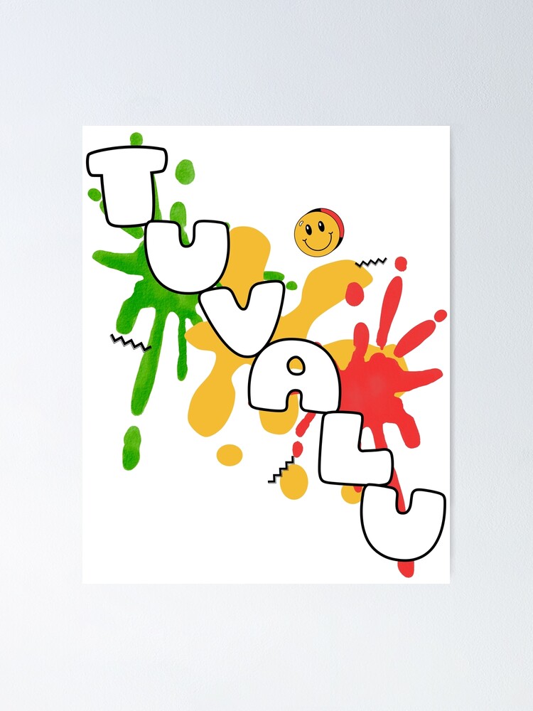 "Bubble letters Tuvalu" Poster for Sale by PolyMicroMela | Redbubble