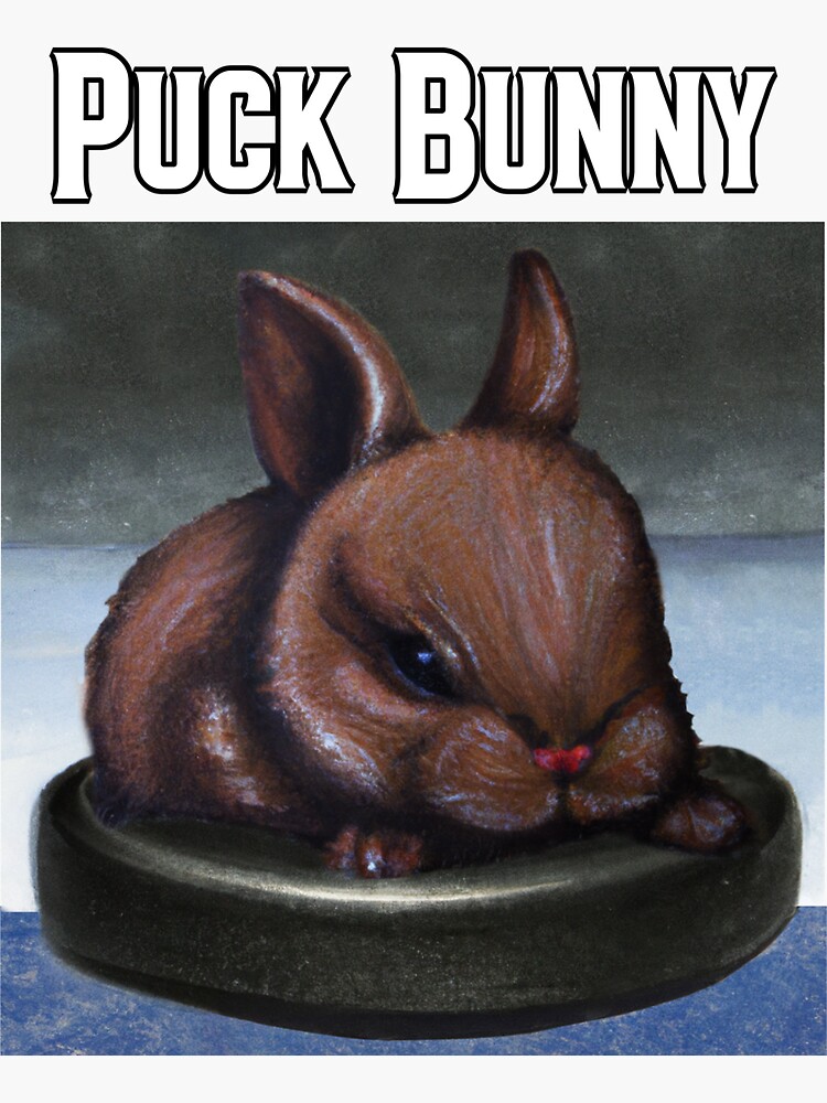 "Puck Bunny" Sticker for Sale by OKAYphotoshop | Redbubble
