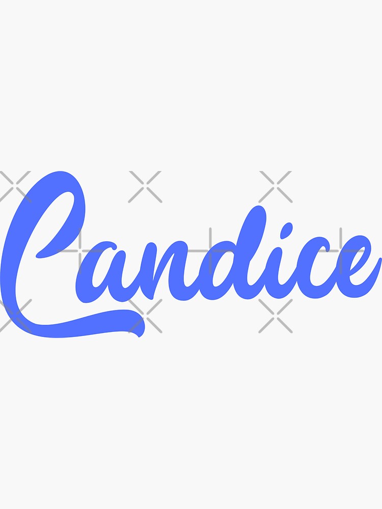 "Candice name - Blue" Sticker for Sale by PersonalizedYou | Redbubble