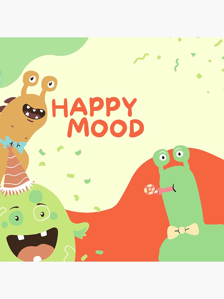 "Happy mood" Sticker for Sale by maxdesignex | Redbubble