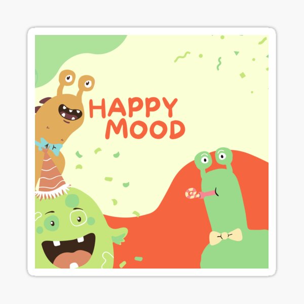 "Happy mood" Sticker for Sale by maxdesignex | Redbubble