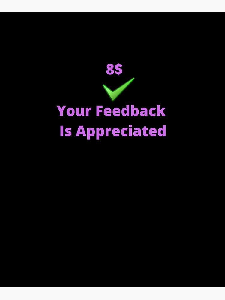 "Your Feedback Is Appreciated" Sticker for Sale by Reality2435 | Redbubble