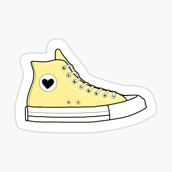 "Yellow Cute Shoe" Sticker for Sale by kayaho | Redbubble