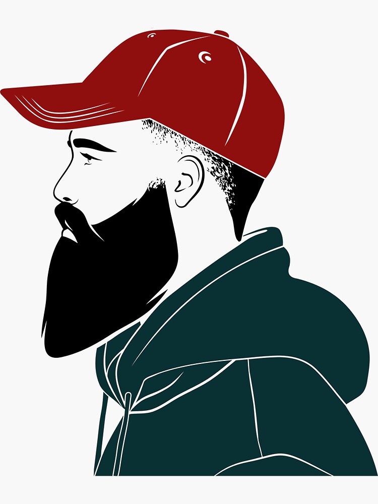 "humanface world style smart trend talent simple artist" Sticker for ...