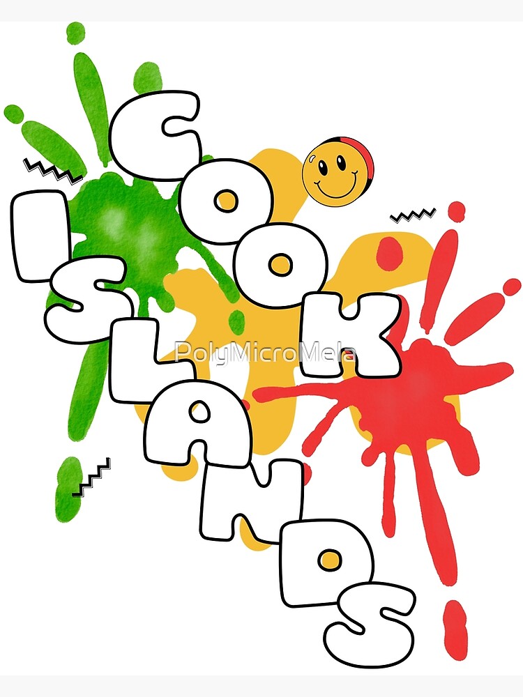 "Bubble letters Cook Islands" Poster for Sale by PolyMicroMela | Redbubble