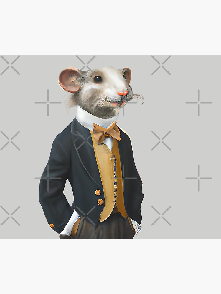 Lámina fotográfica «Señor ratón, retrato de animales de los viejos ...