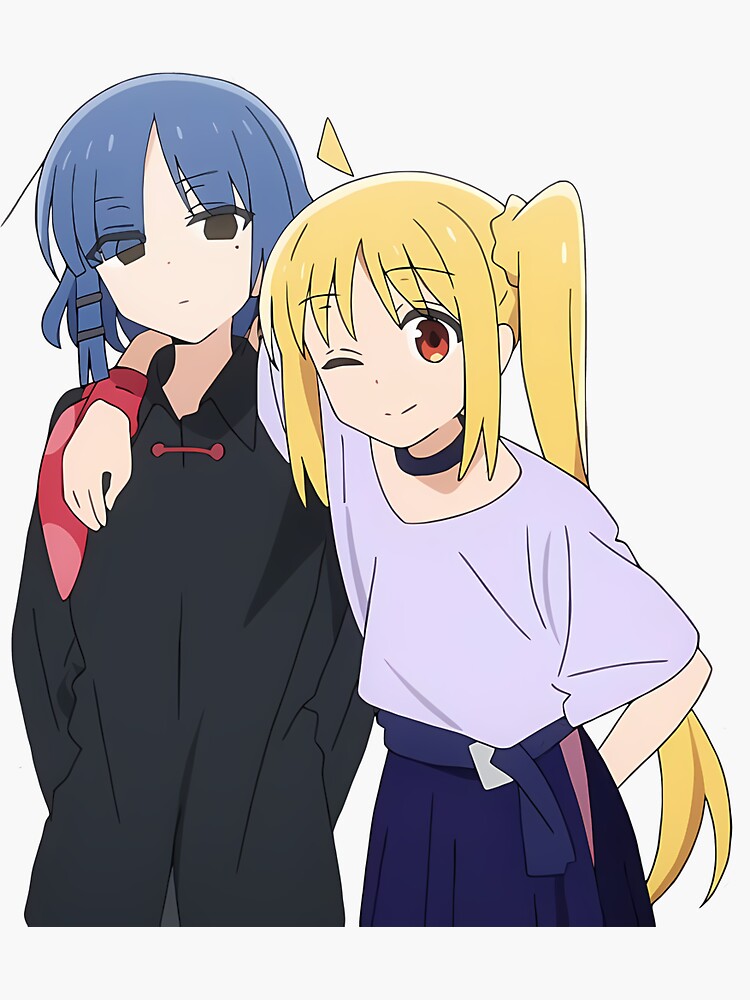 "Bocchi the Rock | yamada ryou and ijichi nijika" Sticker for Sale by ...