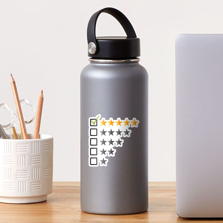 "Five Star Rating" Sticker for Sale by Mhayra | Redbubble