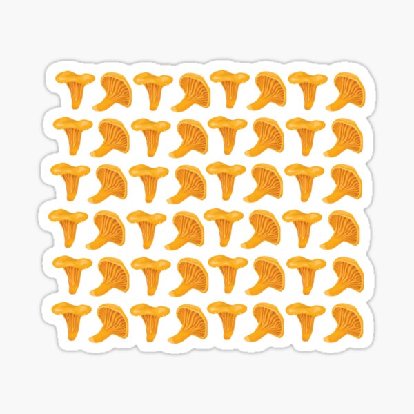 "Great Chanterelle Mushroom Hunter Apparel Mushroom Forager" Sticker ...