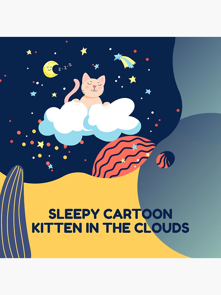 "Sleepy Cartoon" Sticker for Sale by maxdesignex | Redbubble