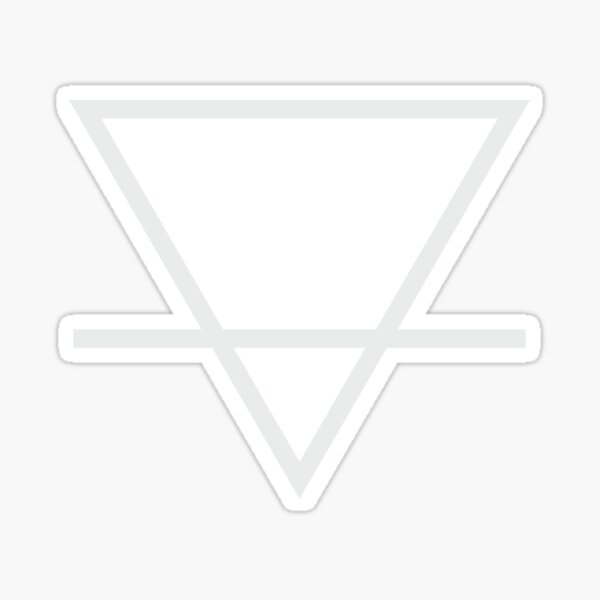 "1899 White Triangle " Sticker for Sale by Ayoubwithoute | Redbubble