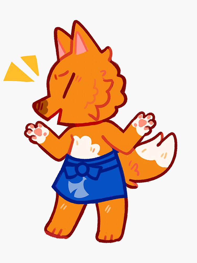 "Redd Sticker ACNL" Sticker for Sale by mickumacku | Redbubble