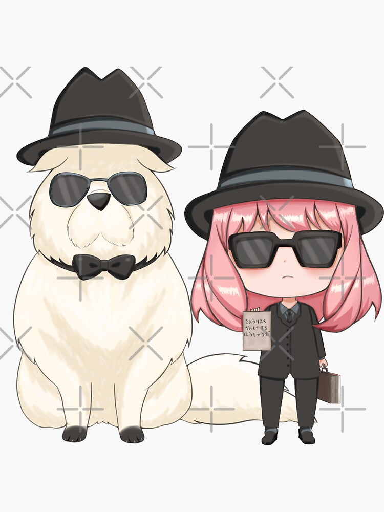 "Special agents Anya Forger x Bond" Sticker for Sale by ayakox | Redbubble