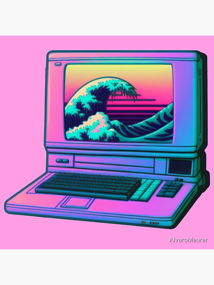 "Vaporwave computer aesthetic macintosh great wave" Poster for Sale by ...