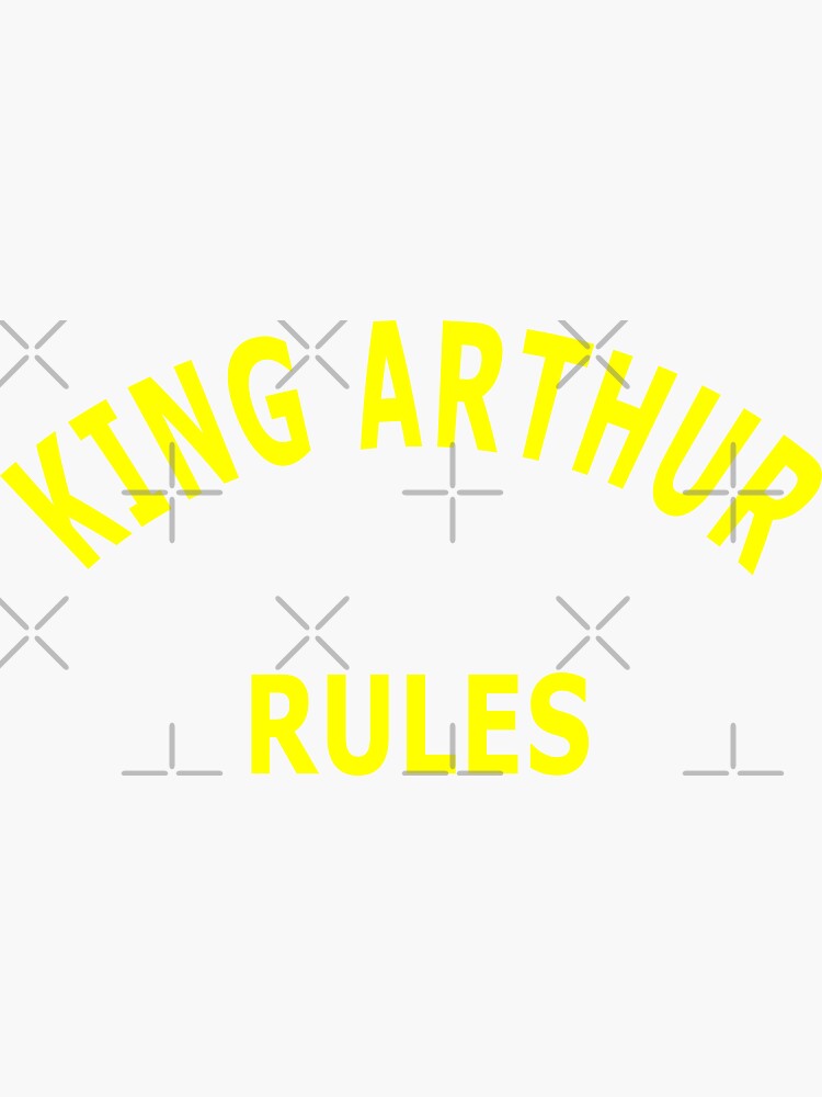 "King Arthur Rules" Sticker for Sale by lyvershop | Redbubble