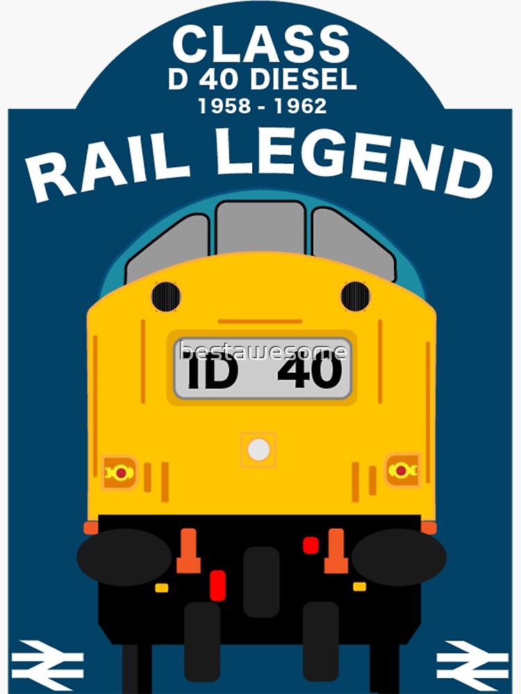 "Vintage British Class Diesel Rail Train - Train Spotters - Railway ...