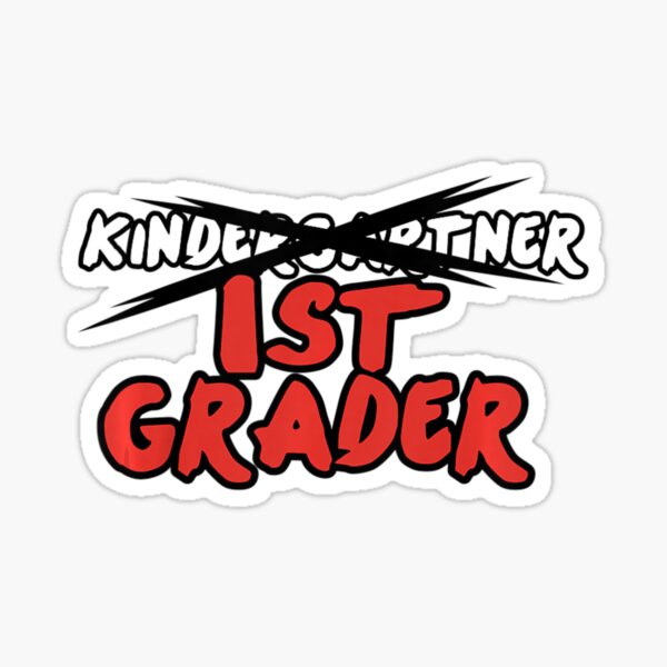"Kids From Kindergartner To 1St Grader Kindergarten Graduation" Sticker ...