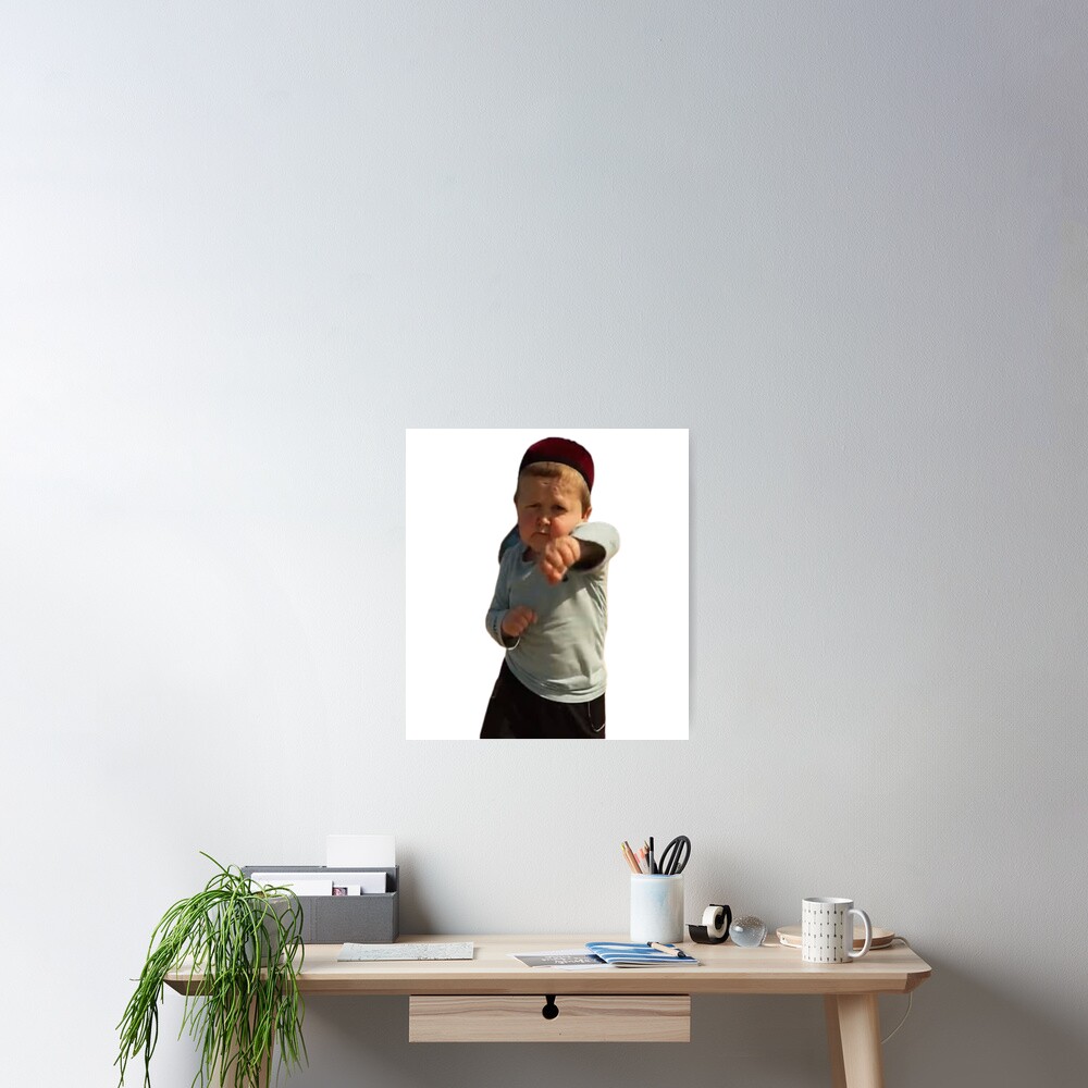 "Hasbulla Fighting" Poster for Sale by AyoubFt | Redbubble