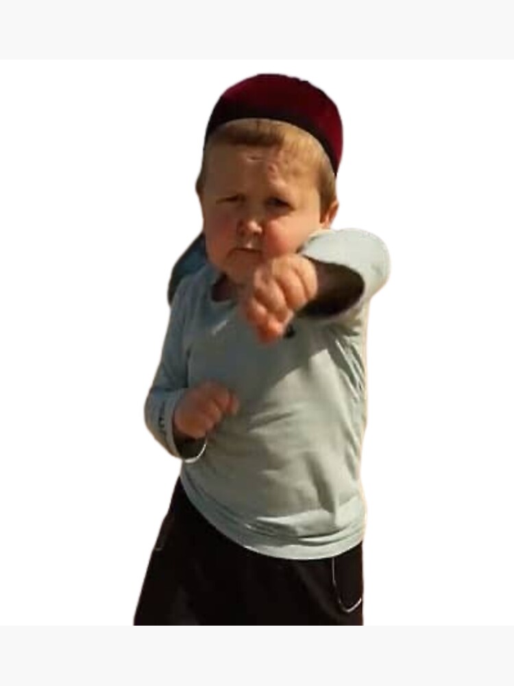 "Hasbulla Fighting" Poster for Sale by AyoubFt | Redbubble