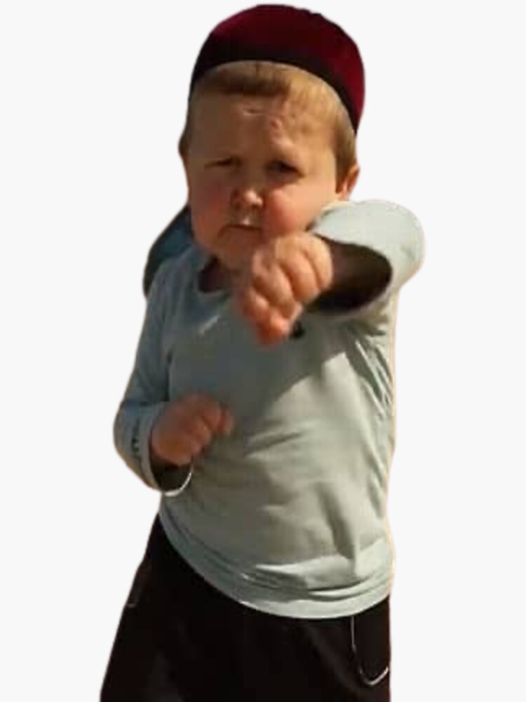 "Hasbulla Fighting" Sticker for Sale by AyoubFt | Redbubble