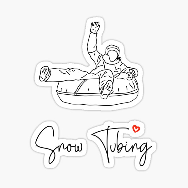 "Snow Tubing" Sticker for Sale by BerlinFIRE | Redbubble