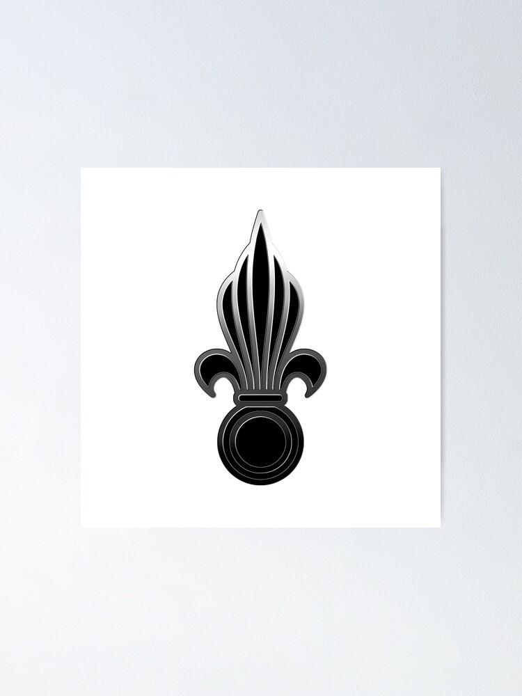 "French Foreign Legion Insignia" Poster for Sale by sirglennbo | Redbubble