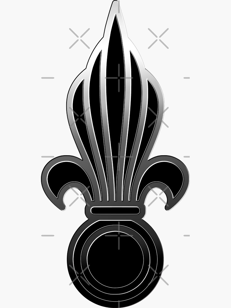 "French Foreign Legion Insignia" Sticker for Sale by sirglennbo | Redbubble