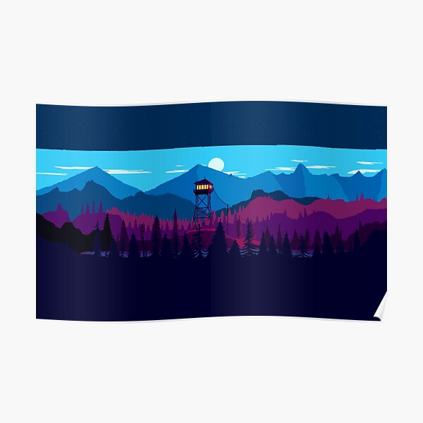 "Firewatch" Poster for Sale by T4ba | Redbubble