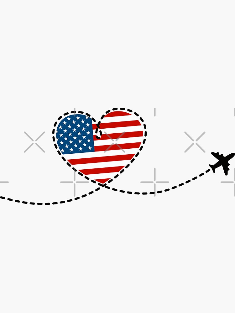 "I love flying. Plane US heart design. Aviation and pilot souvenir ...