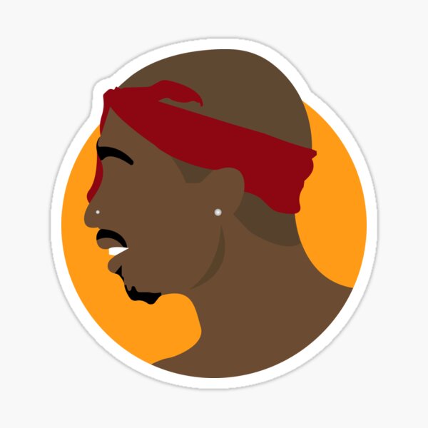 "Tupac poster, 2pac stickers, t-shirts" Sticker for Sale by vikyky ...
