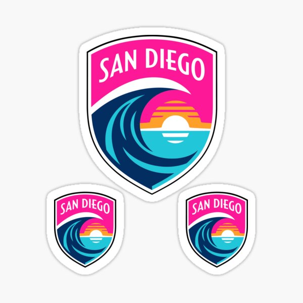 "SAN DIEGO WAVE-TEAM FC- NWSL" Sticker for Sale by Cotton4u | Redbubble