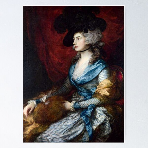 "Portrait of Mrs. Sarah Siddons by Thomas Gainsborough" Poster for Sale ...