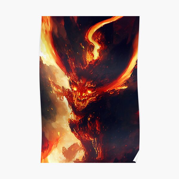 "Fire Elemental" Poster for Sale by ErianAndre | Redbubble