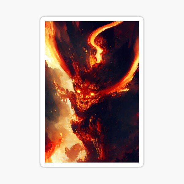 "Fire Elemental" Sticker for Sale by ErianAndre | Redbubble