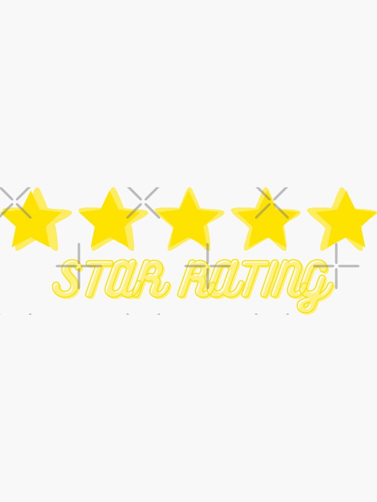 "Five Star Rating" Sticker for Sale by Designs-io | Redbubble