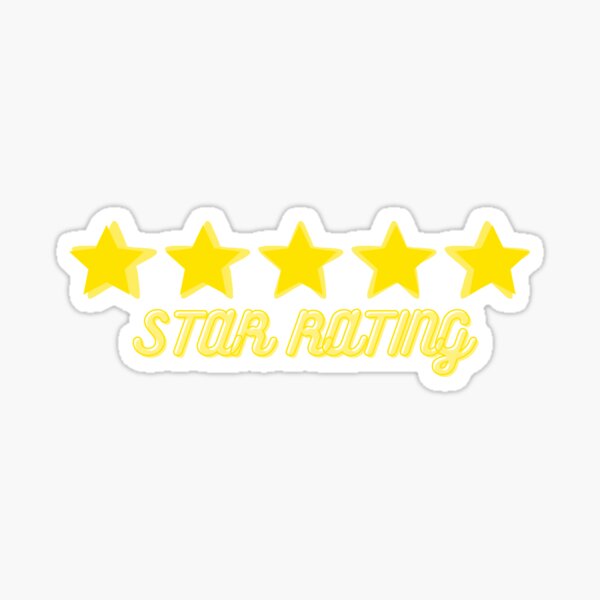 "Five Star Rating" Sticker for Sale by Designs-io | Redbubble