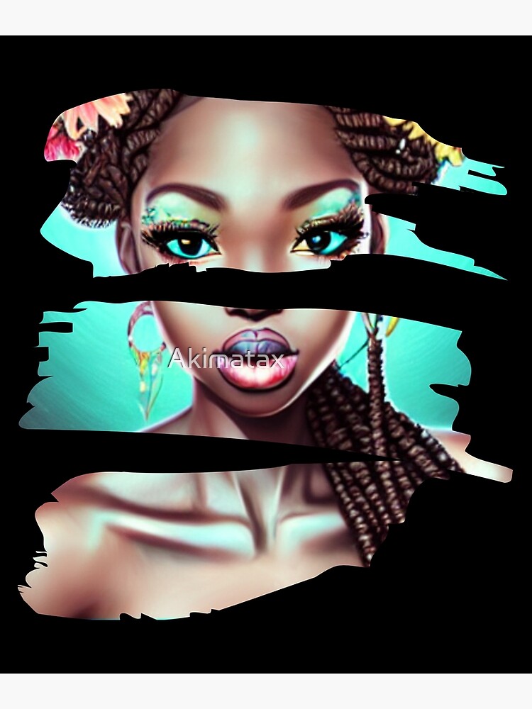 "Gorgeous black woman with dreadlocks" Poster for Sale by Akimatax ...