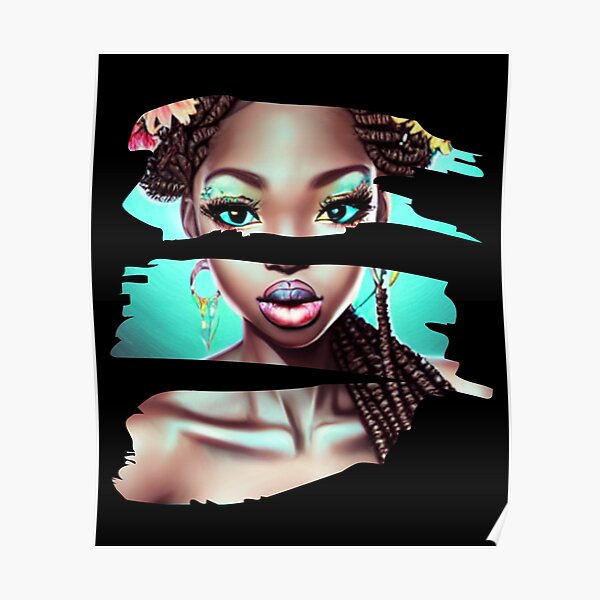 "Gorgeous black woman with dreadlocks" Poster for Sale by Akimatax ...