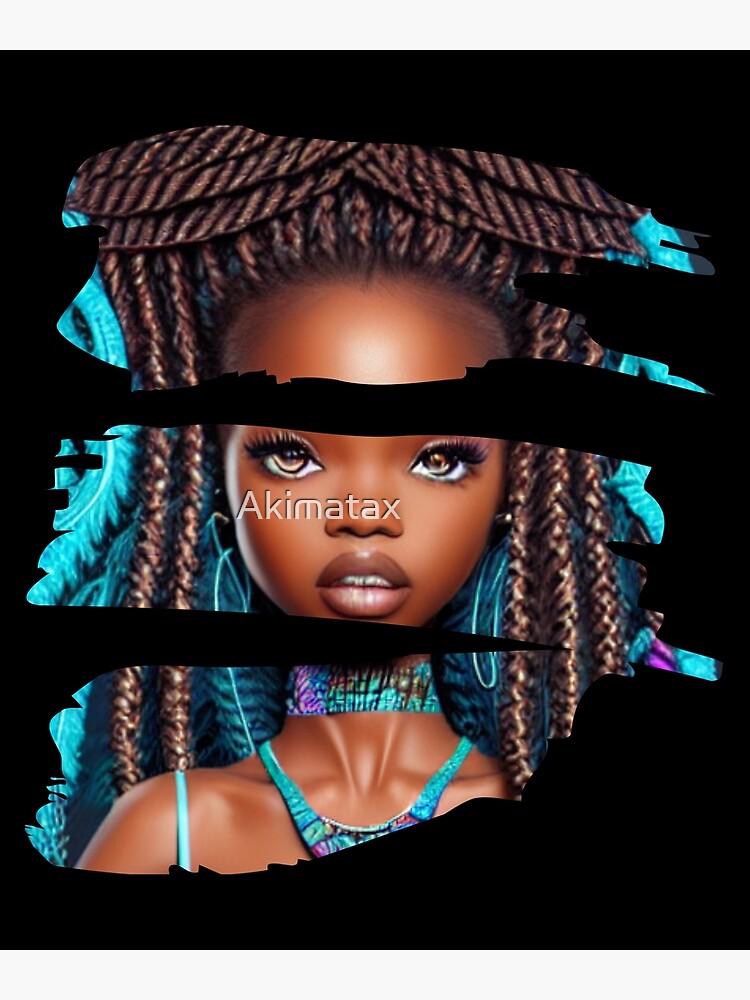 "Gorgeous black woman with dreadlocks" Poster for Sale by Akimatax ...
