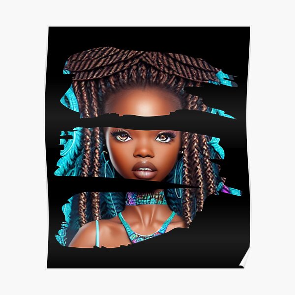 "Gorgeous black woman with dreadlocks" Poster for Sale by Akimatax ...