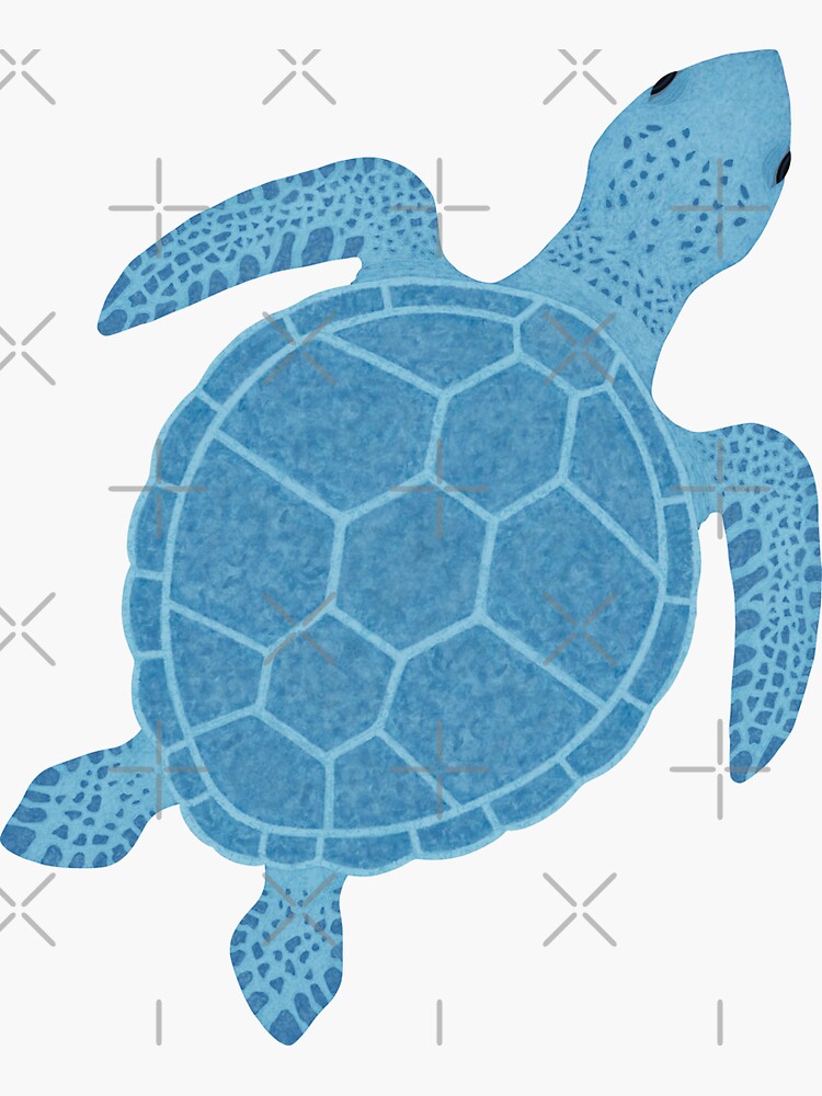 "Light Blue Sea Turtle" Sticker for Sale by ReverieDaze | Redbubble