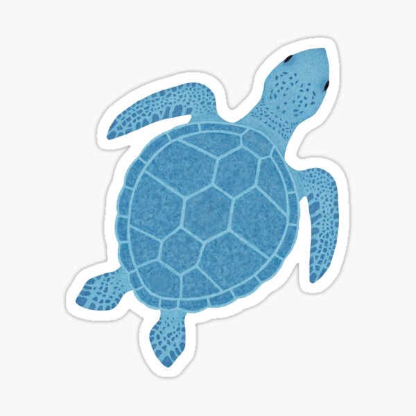 "Light Blue Sea Turtle" Sticker for Sale by ReverieDaze | Redbubble