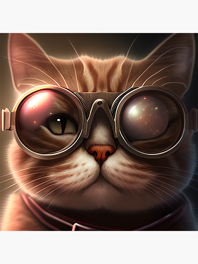 "Cat Engineer Art Painting" Sticker for Sale by UpField | Redbubble