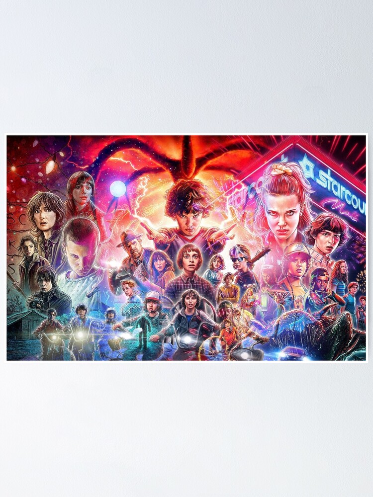 "Stranger things 123" Poster for Sale by Ceced0107 | Redbubble