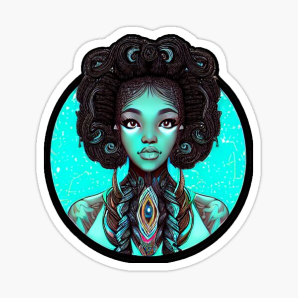 "Gorgeous Black woman with dreadlocks " Sticker for Sale by Akimatax ...